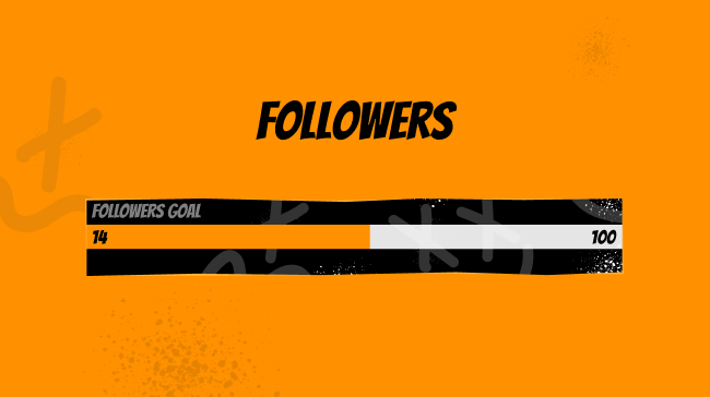 StreamElements | Graffiti - Followers Goal Widget | Twitch | Youtube | Overlays | Widgets ...