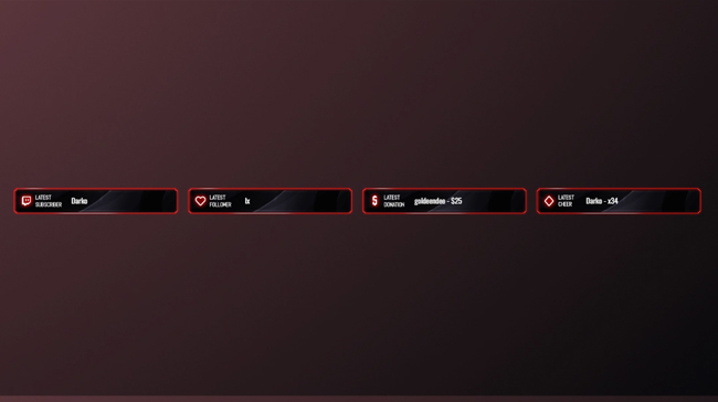 StreamElements | Brave Series Labels (Horizontal) By Own3d | Twitch ...