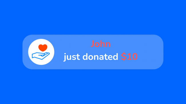 StreamElements | Twitch Charity Donation - Horizontal