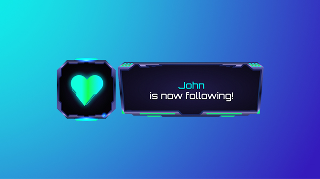 StreamElements | Future Neon Alert Box (Horizontal) | Twitch | Youtube ...