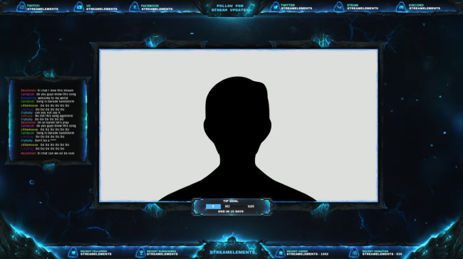 StreamElements | Blue Moonstone - Talk Scene Scene | Twitch | Youtube ...