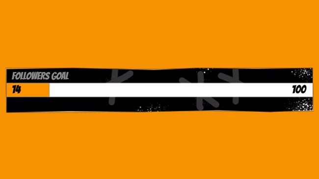 StreamElements | Graffiti - Followers Goal Widget