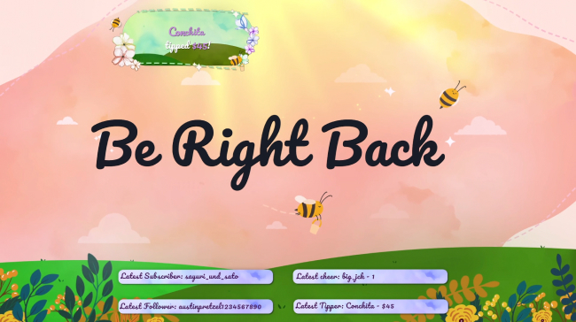 StreamElements | Animated Spring Package - Be Right Back Scene | Twitch ...