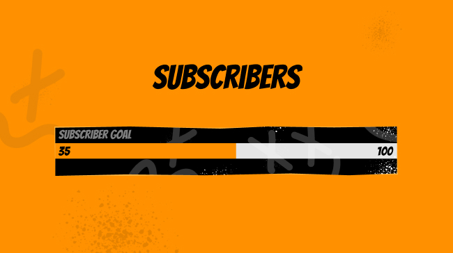 StreamElements | Graffiti - Subscribers Goal Widget | Twitch | Youtube ...