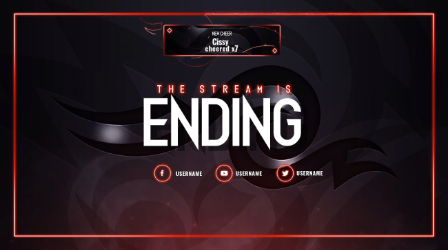 StreamElements | Brave Animated Package - Stream Ended Scene | Twitch ...