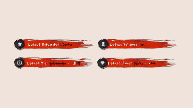 StreamElements | Japan Ink Labels (condensed)